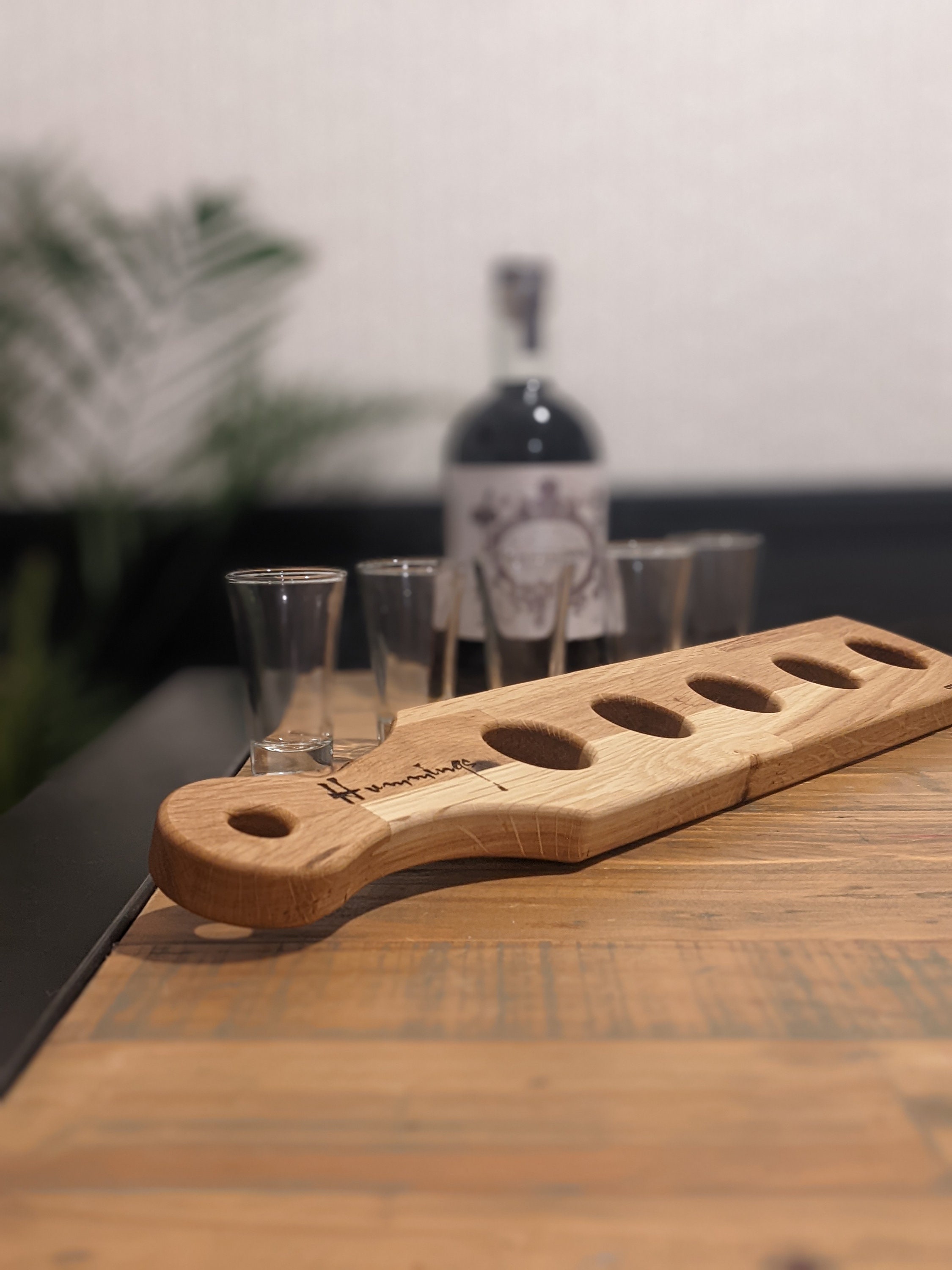 Premium Oak Shot Board With Personalisation - High Quality Handmade ...