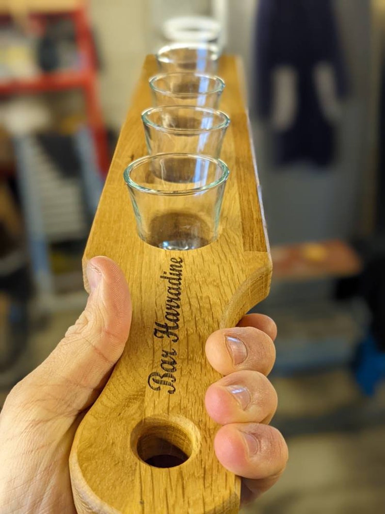 Premium Oak Shot Board With Personalisation - High Quality Handmade ...