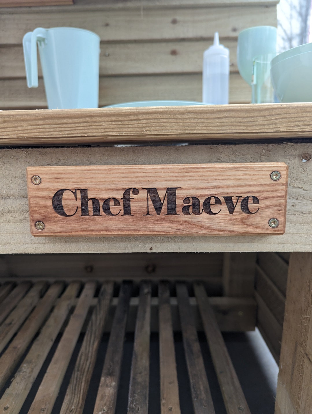 Personalised Mud Kitchen Signs - Chef Signs - Etsy