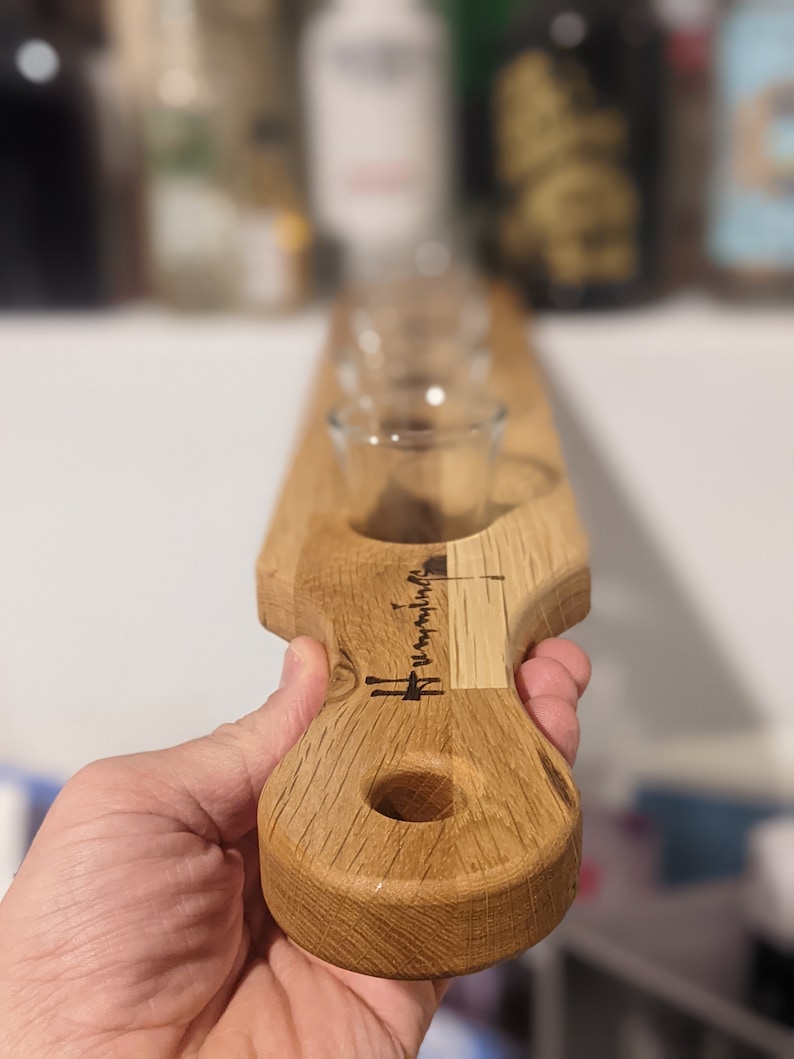 Premium Oak Shot Board With Personalisation - High Quality Handmade ...