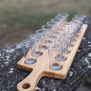 Massive 16 Personalised Shot Board - Shooting Board - Flight Tray ...