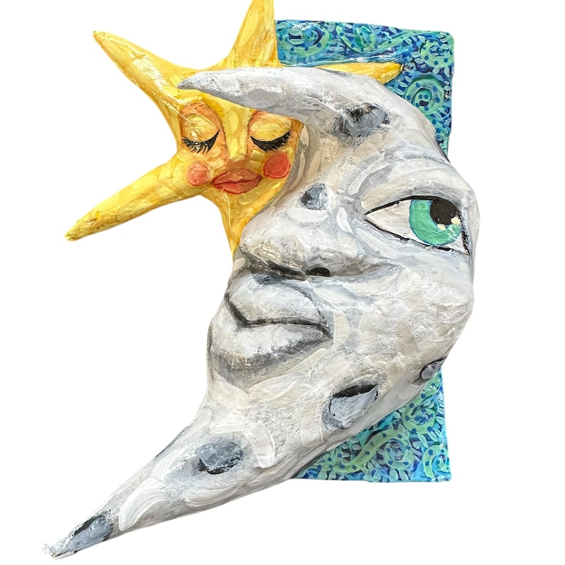 Paper Mache Moon - Etsy