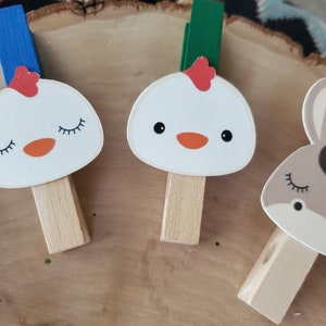 Farm Animal Clothespin Set - Etsy