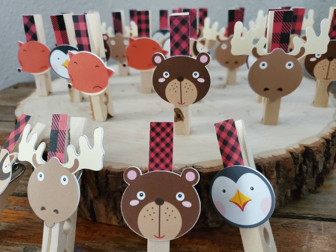 Lumberjack Woodland Animals - Etsy