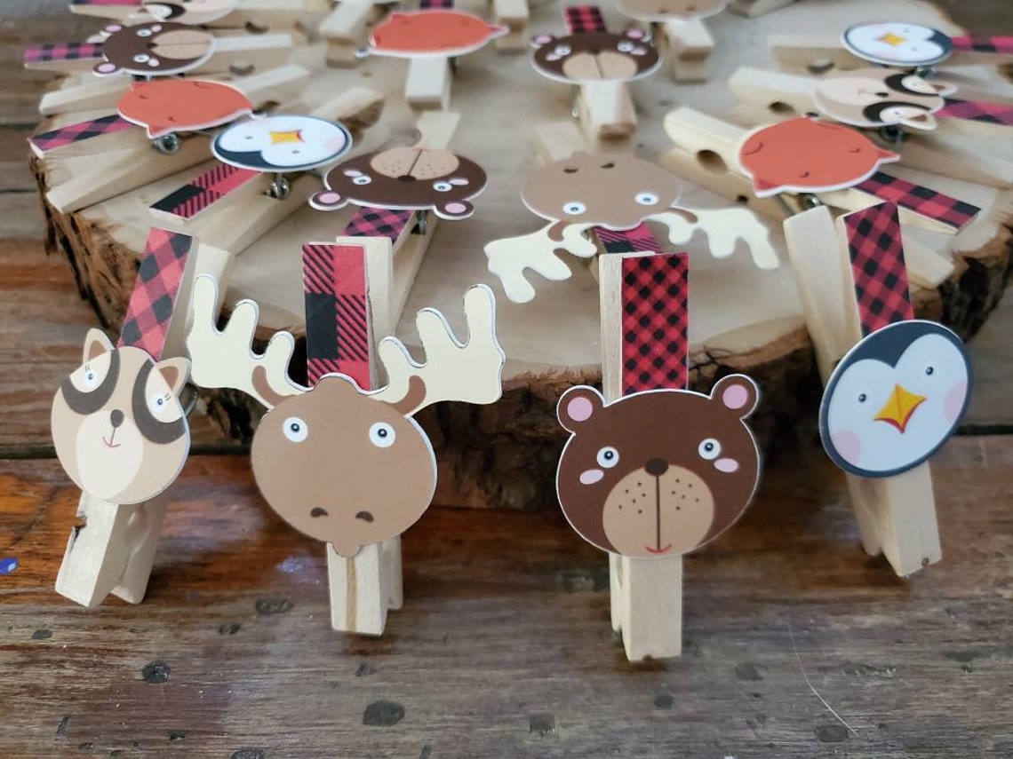 Lumberjack Woodland Animals - Etsy