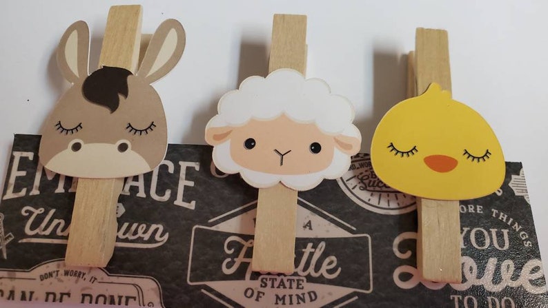 Farm Animal Clothespin Set - Etsy