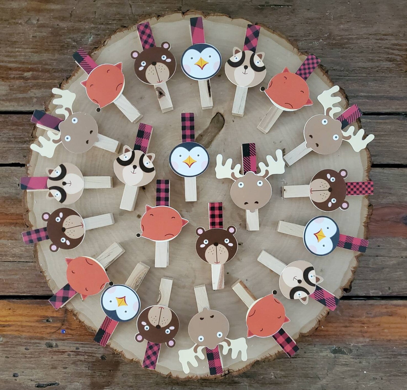 Lumberjack Woodland Animals - Etsy