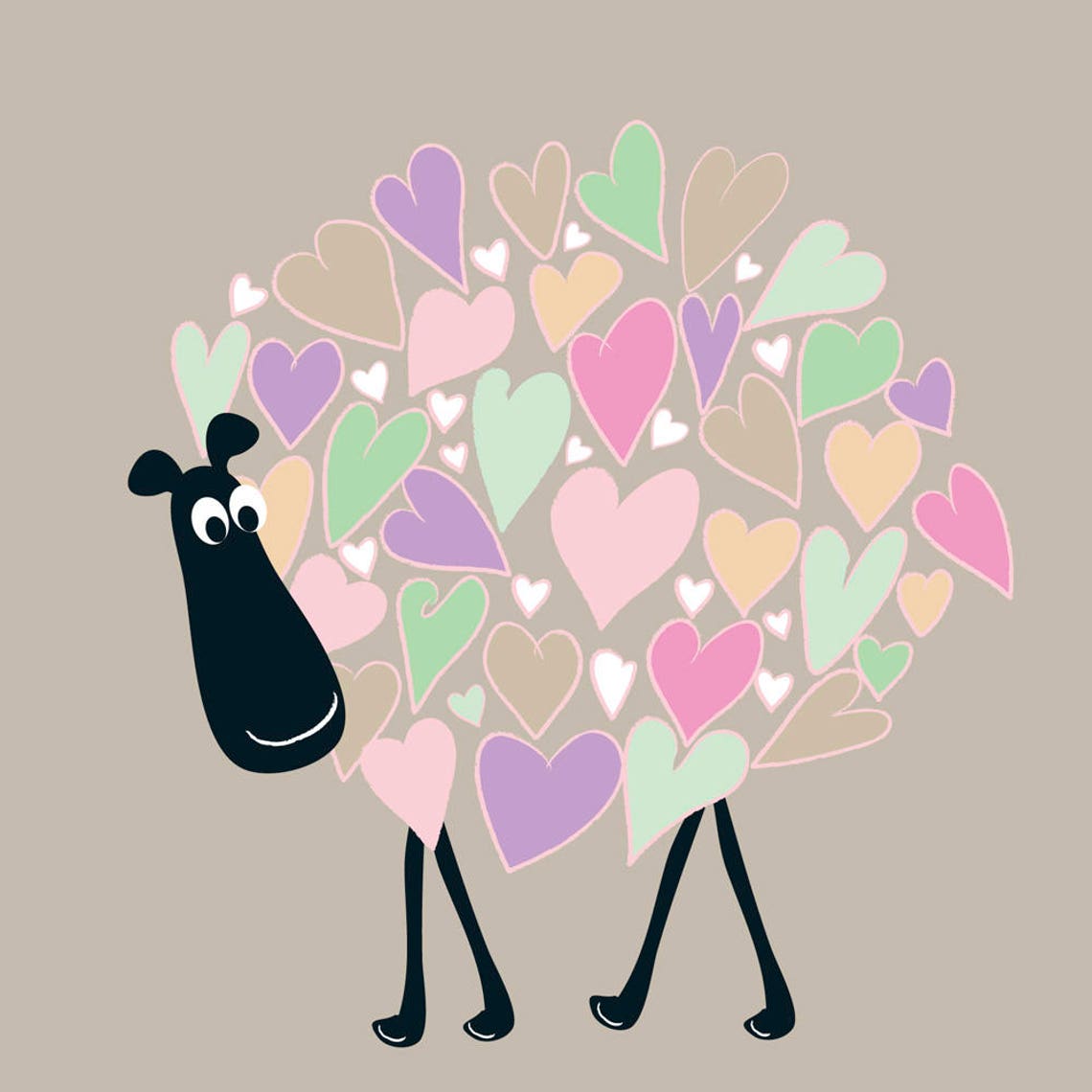 Punk Sheep Card - Etsy