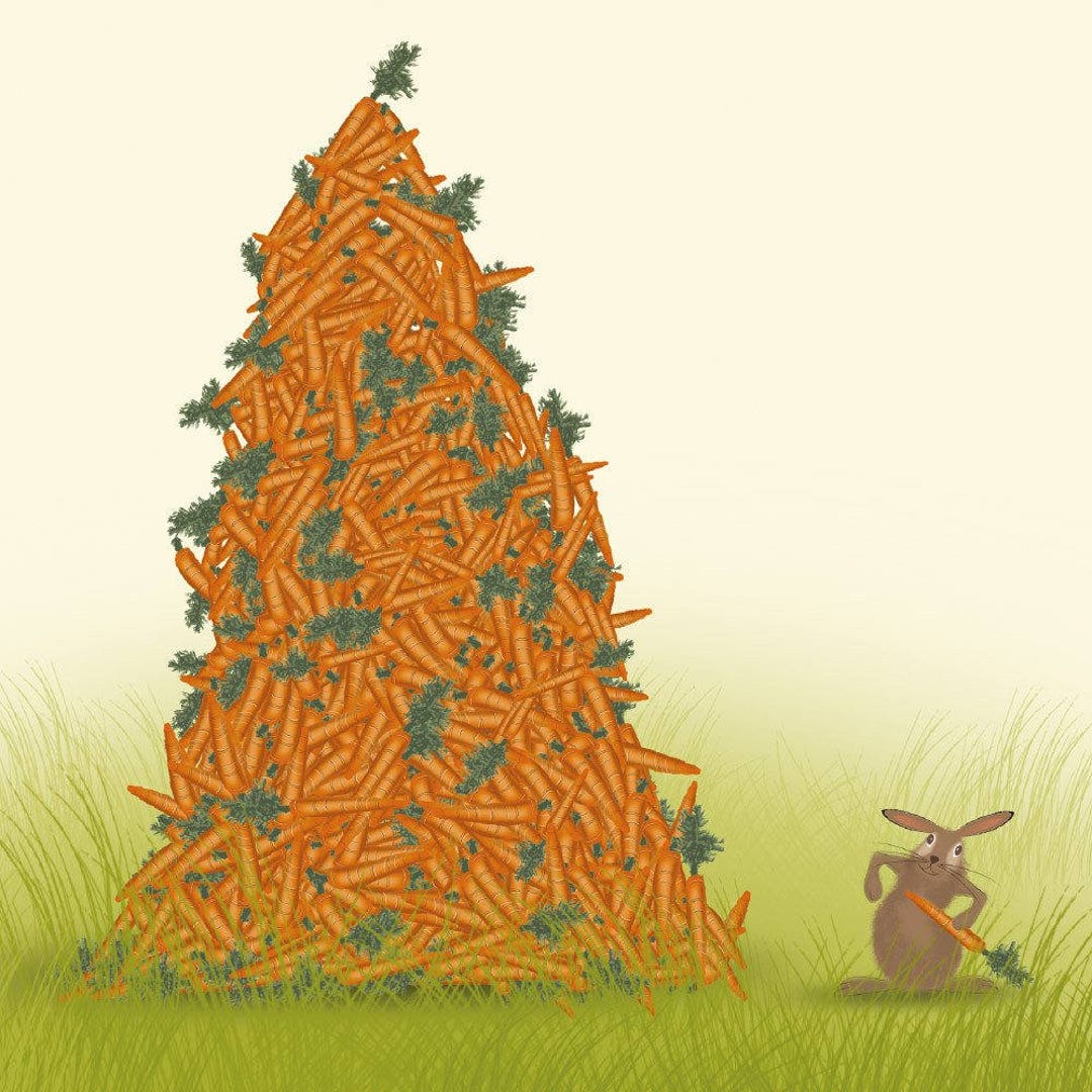 Million-hare: Cute and Quirk Rabbit/hare Card From the Funny Bunnies ...