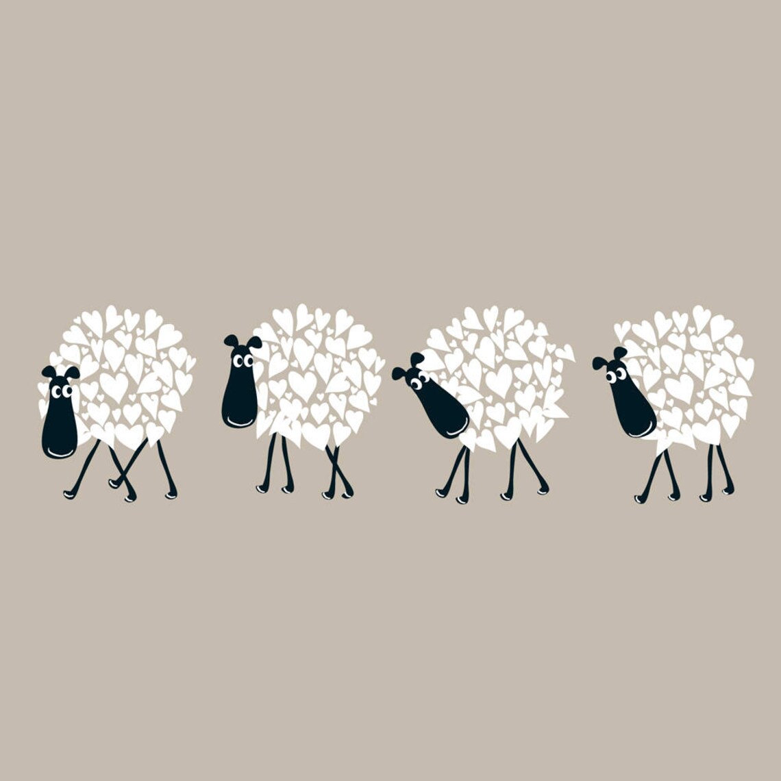 Flock - Sheep Card - Etsy