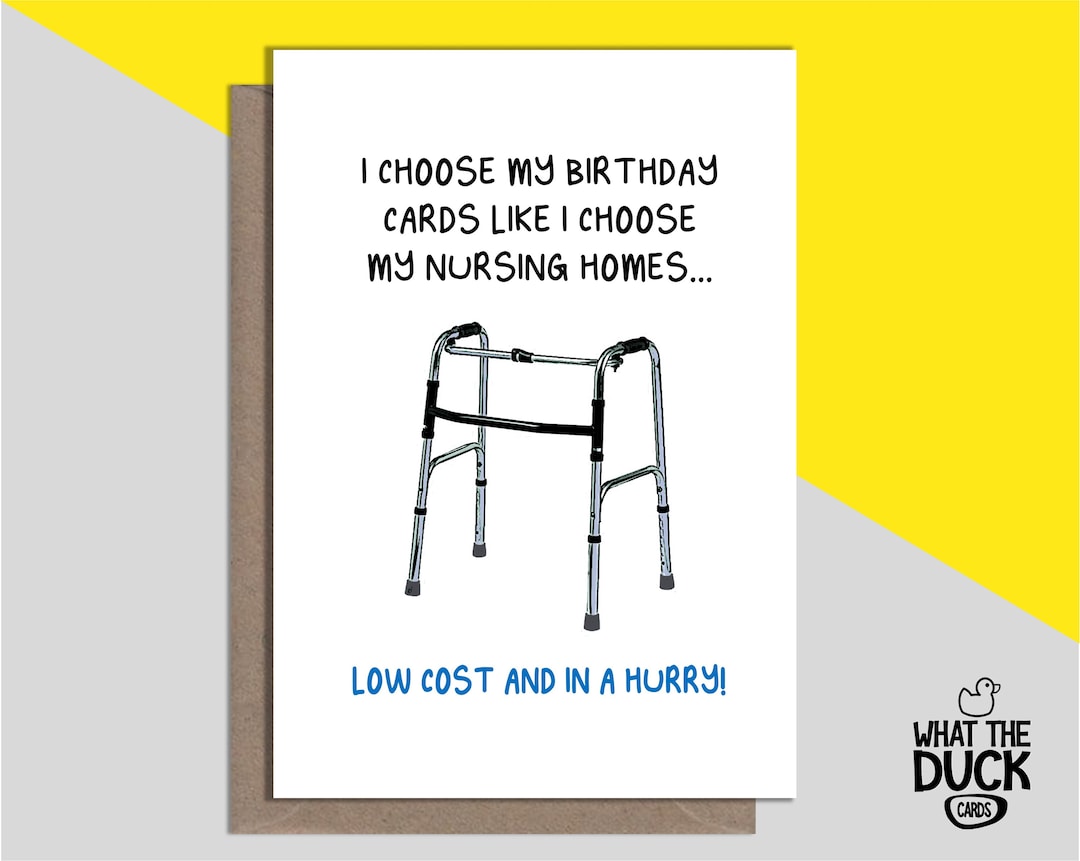 Rude & Funny Homemade Birthday Card for Mother, Mum, Father, Dad and ...