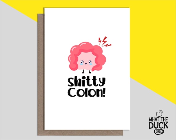 Cute & Funny Homemade Colectomy and Colonoscopy Card for Get | Etsy