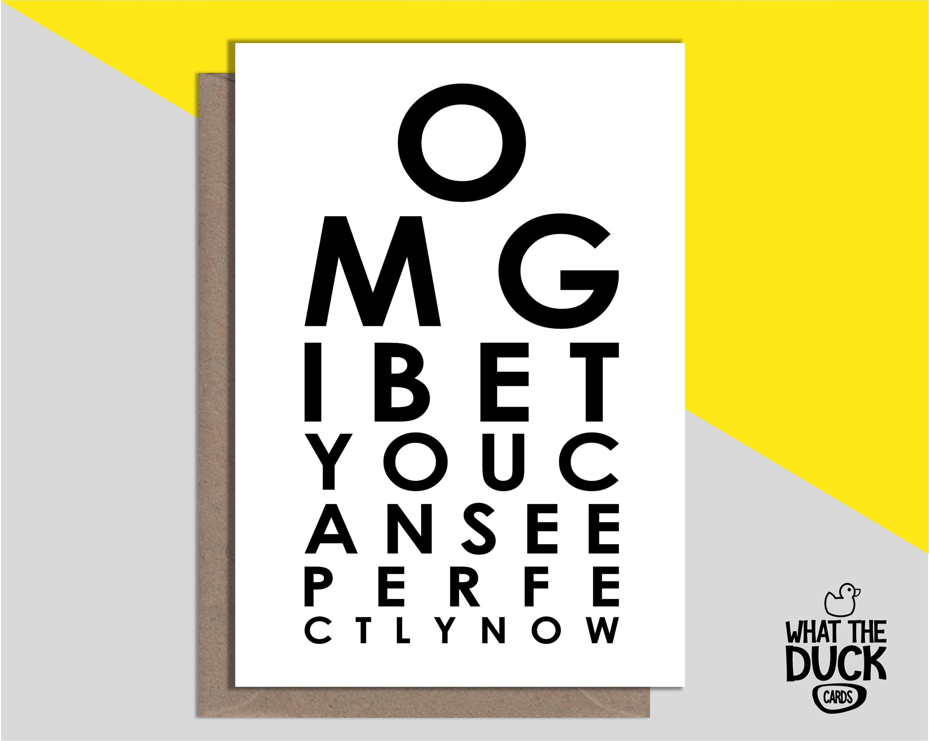 Feel Better Card Cute & Funny Handmade Eye Operation Card For Get Well ...