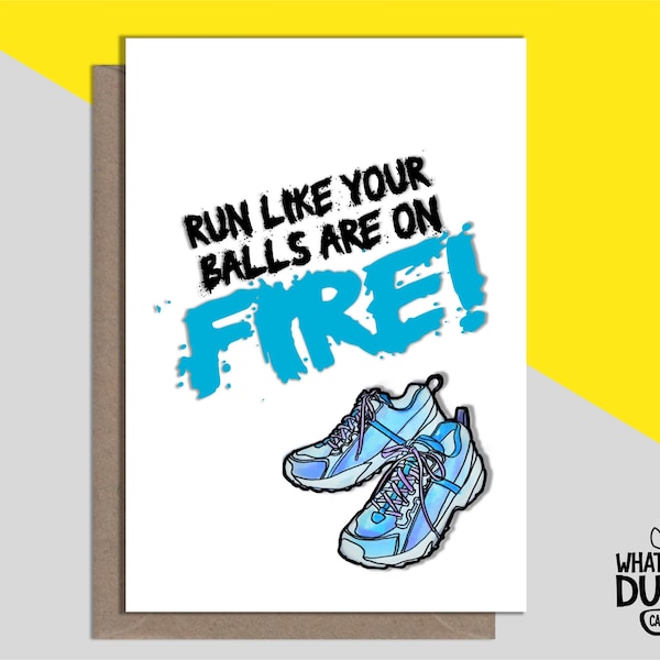 Runner Congratulations Card - Etsy