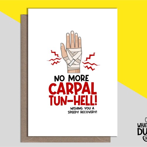 Funny & Cheeky Handmade Back Surgery Greetings Card for Get - Etsy