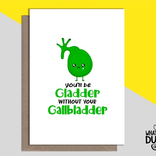 Get Well Soon Gallbladder Removal Printable Card Digital - Etsy