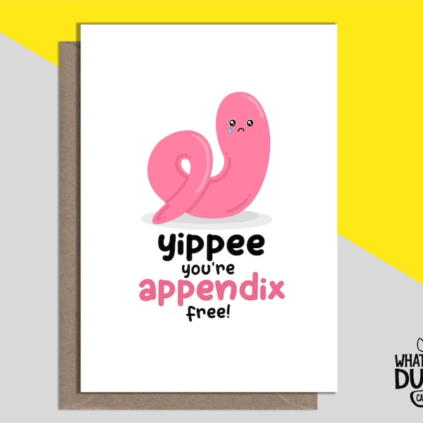 Funny Appendix Card - Etsy