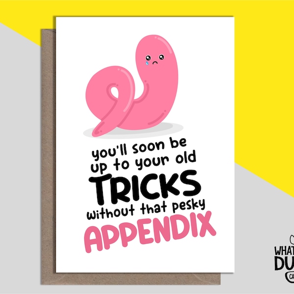 Funny Appendix Card - Etsy