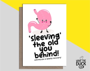 Gastric Sleeve Get Well Card - Etsy