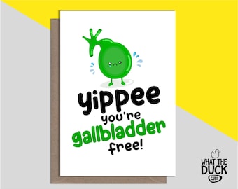 Gallbladder Get Well Card - Etsy