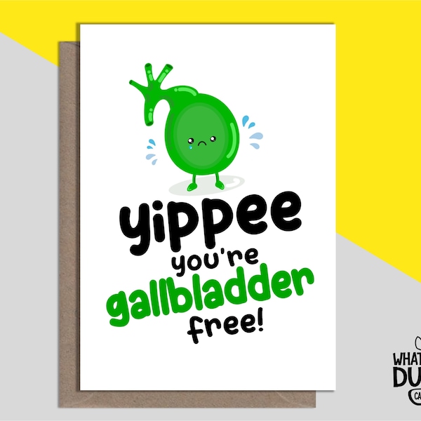 Gallbladder Get Well Card - Etsy