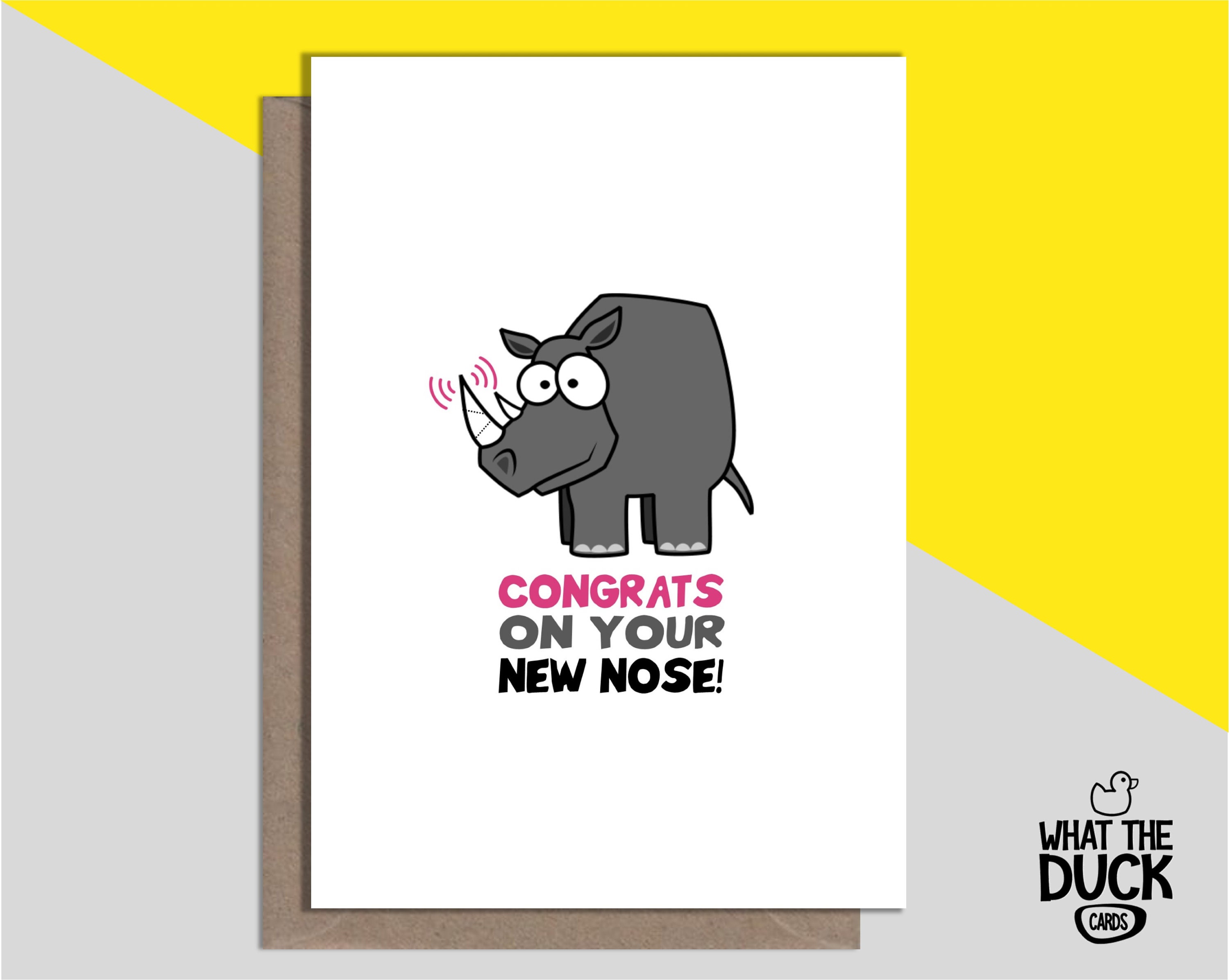 Rude & Funny Homemade Nose Job Greetings Card for Get Well - Etsy UK