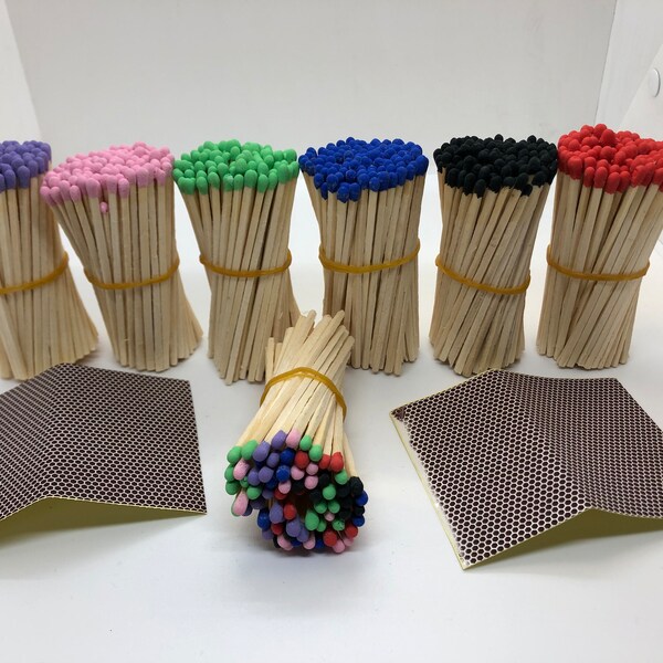 Coloured Matches - Etsy UK