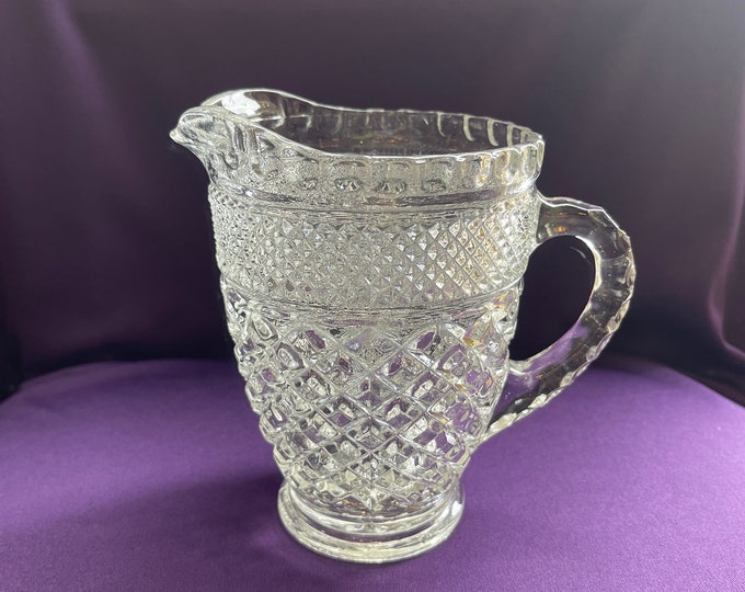 Vintage Clear Small Glass Pitcher, Wexford - Etsy