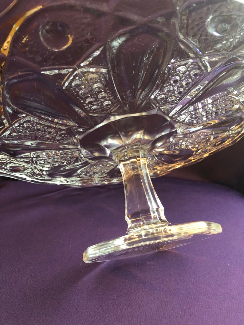 Lovely Vintage Glass Cake Stand | Etsy