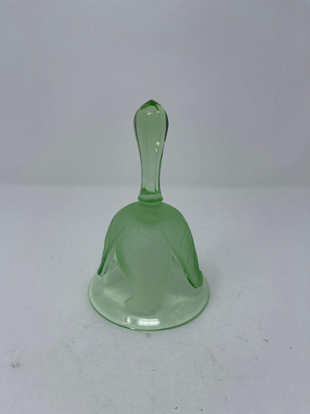 Vintage Green Glass Bell, by Viking - Etsy
