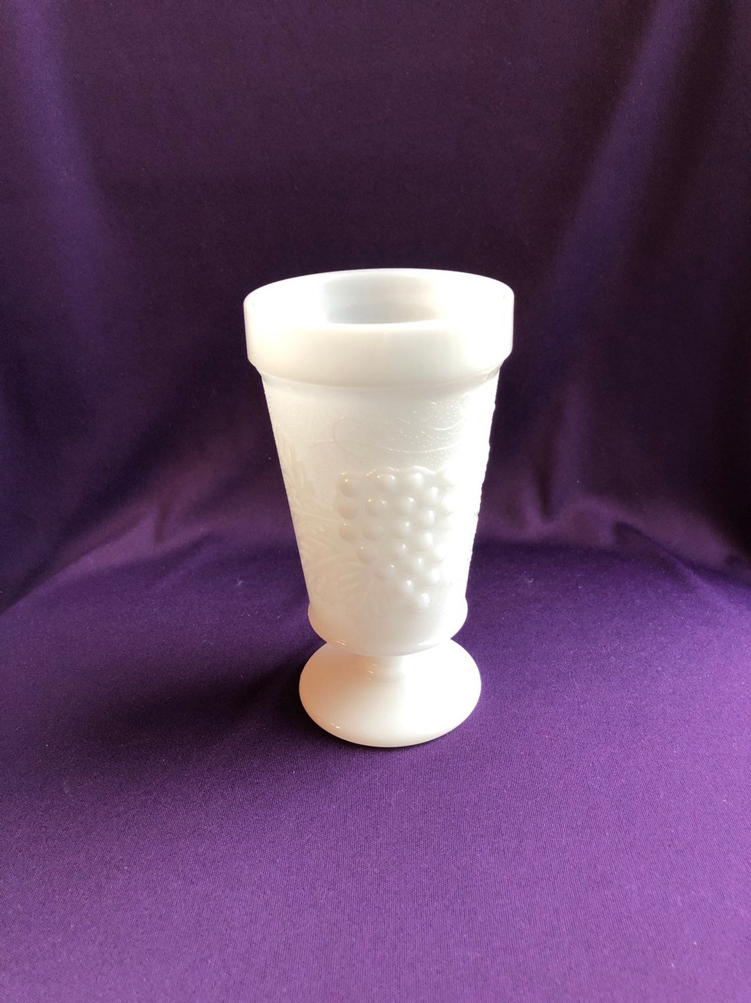 Vintage White Milk Glass Goblet (multiple Available) - Etsy