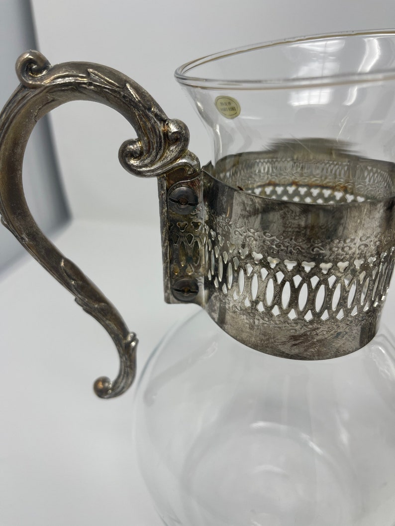 Vintage Glass Coffee Carafe / Pitcher / Warmer not Perfect | Etsy