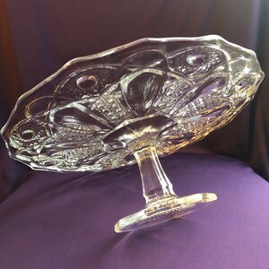 Lovely Vintage Glass Cake Stand - Etsy