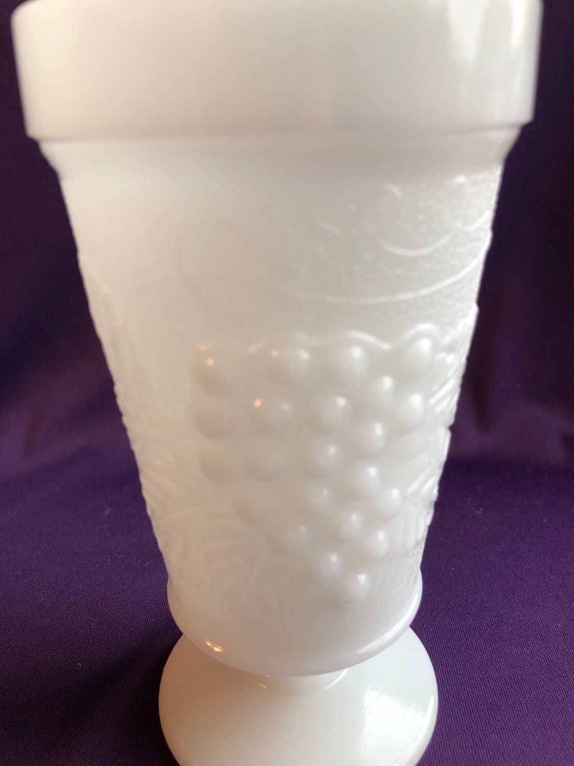 Vintage White Milk Glass Goblet (multiple Available) - Etsy