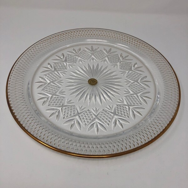 Crystal Serving Platter - Etsy
