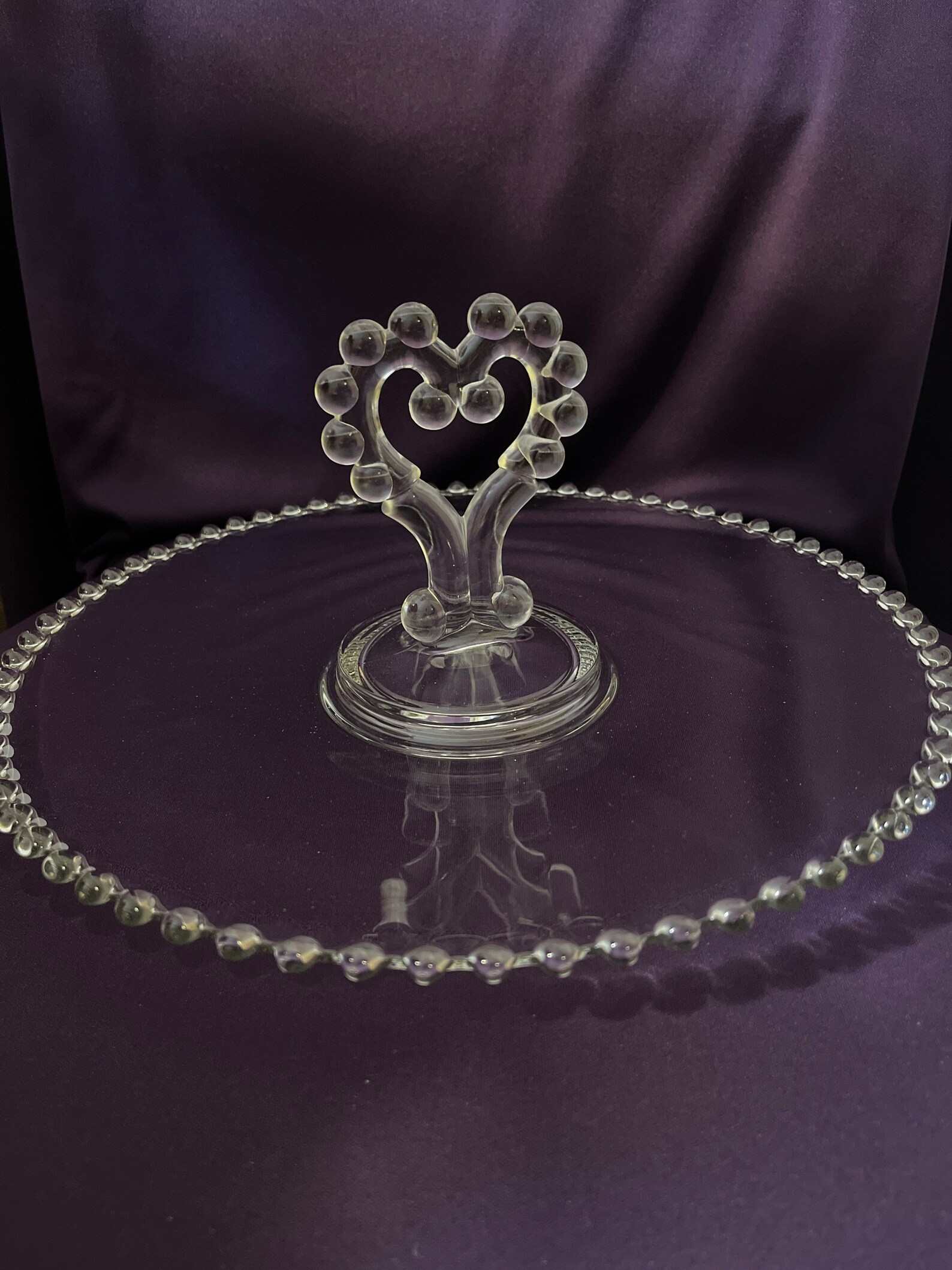 Lovely Vintage Glass Large Serving Tray - Etsy