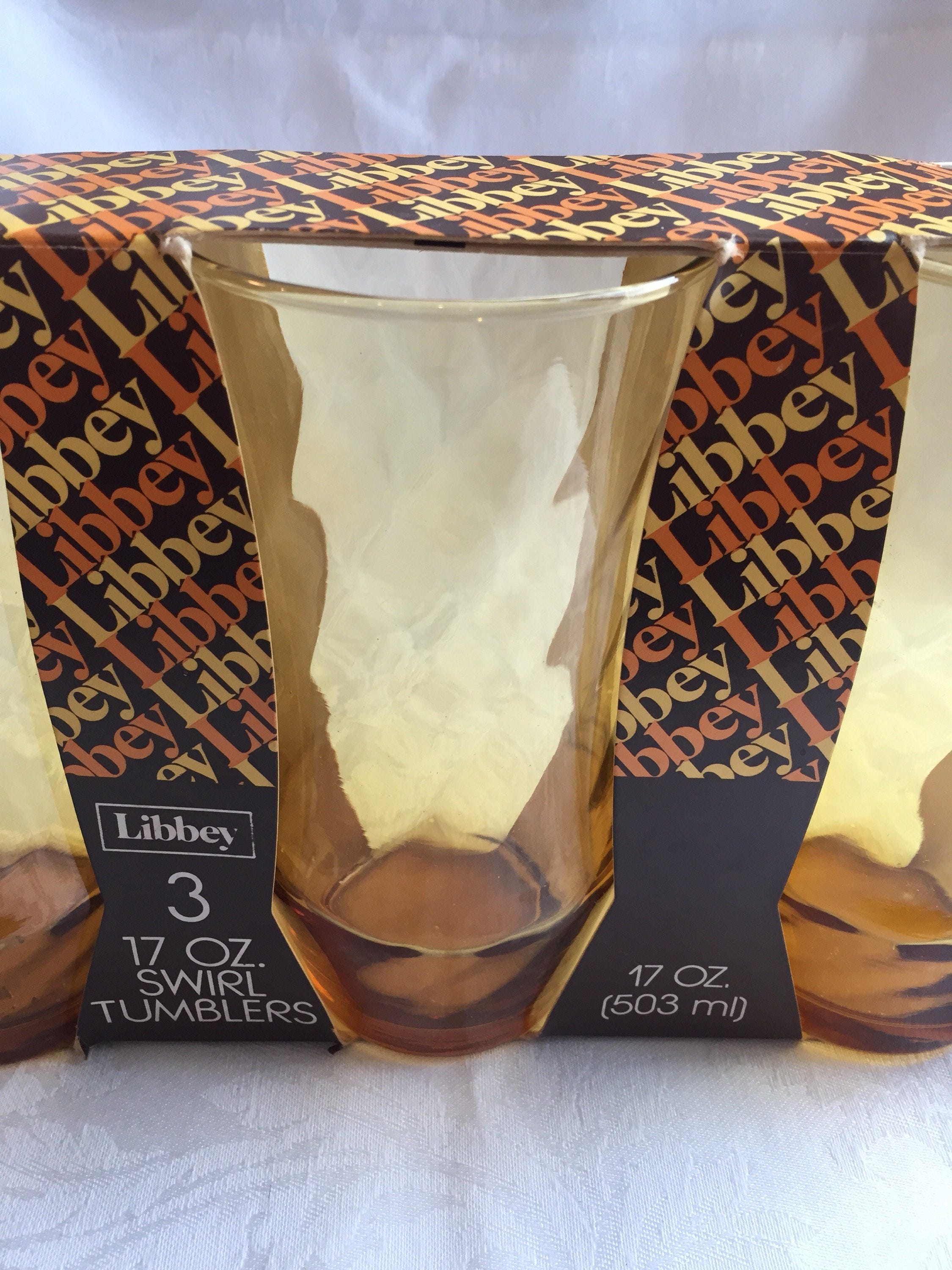 Set of Three Libbey Swirl Tumblers, New in Box - Etsy