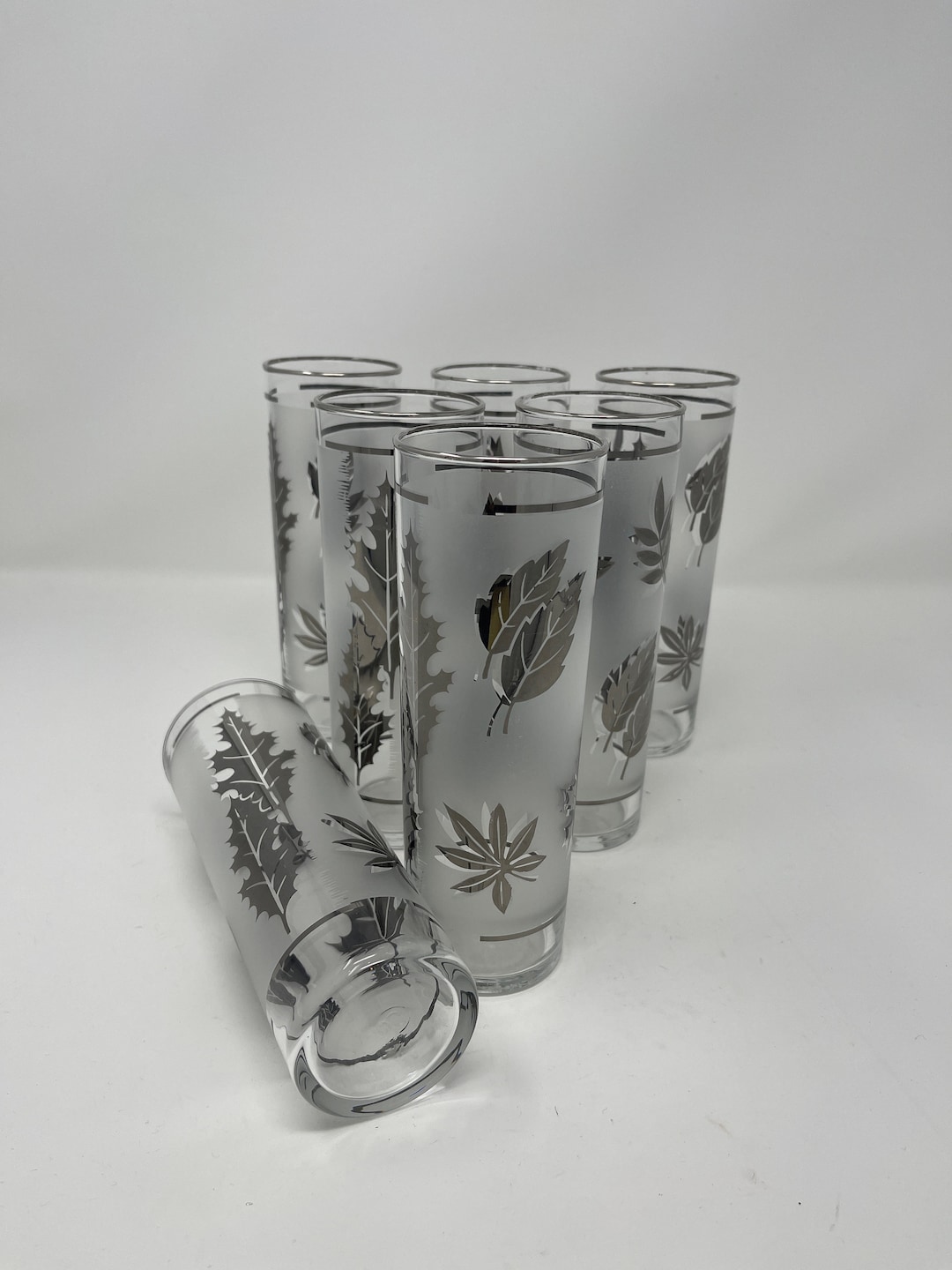 Vintage Set of 7 Glass Libbey Drinking Cups / Highball Glasses - Etsy
