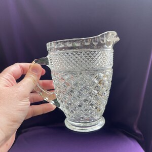 Vintage Clear Small Glass Pitcher, Wexford - Etsy