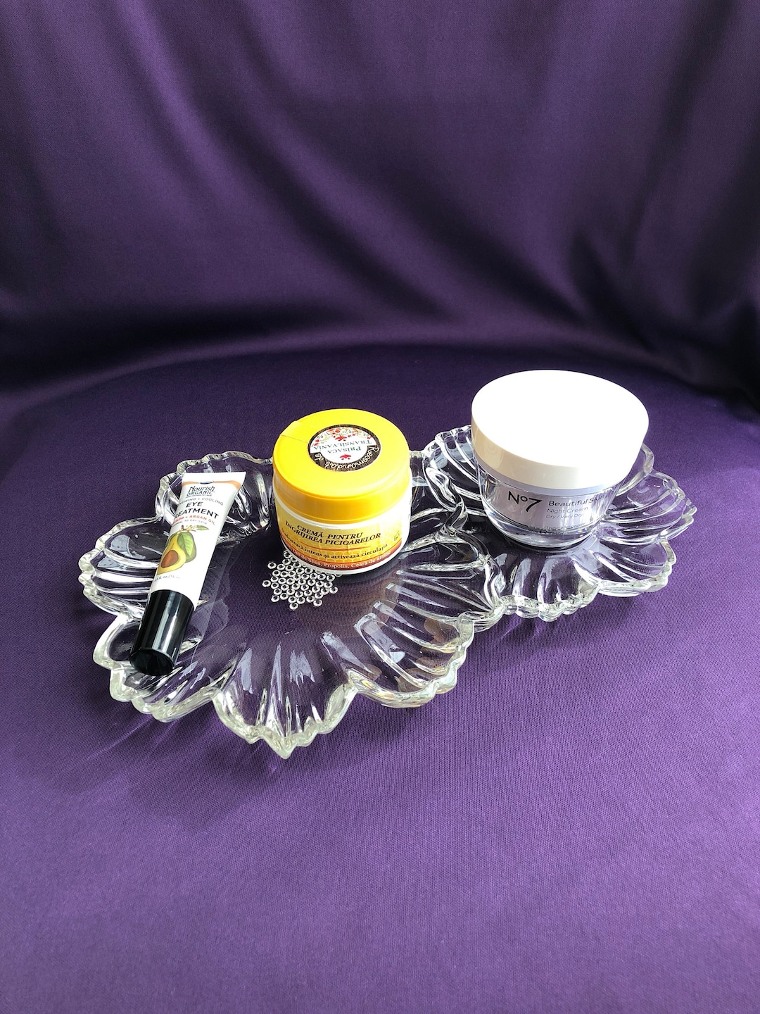 Vintage Glass Tray Repurpose as Bathroom Vanity Tray - Etsy