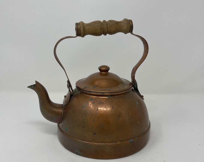 Vintage Copper Small Tea Kettle (not Perfect, Decorative Use Only) - Etsy