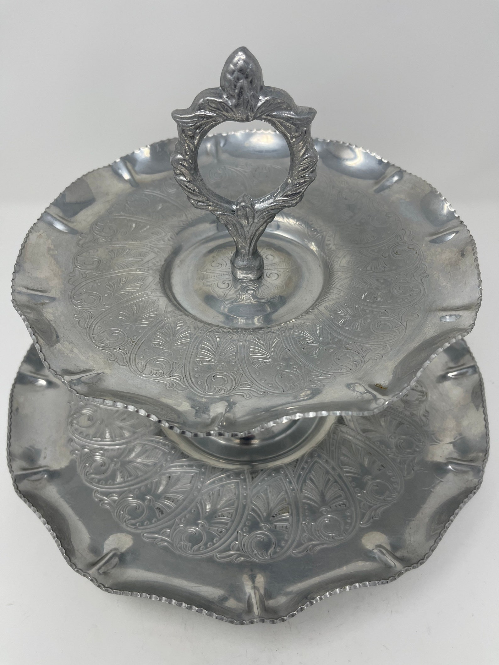 Vintage Metal 2 Tiered Server - Etsy