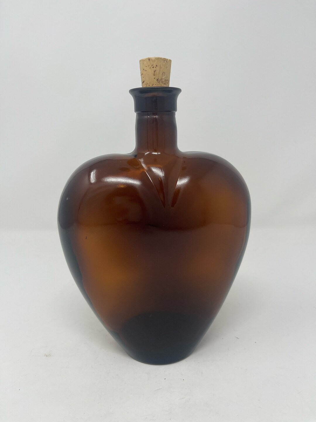 Heart Shaped Glass Bottle - Etsy