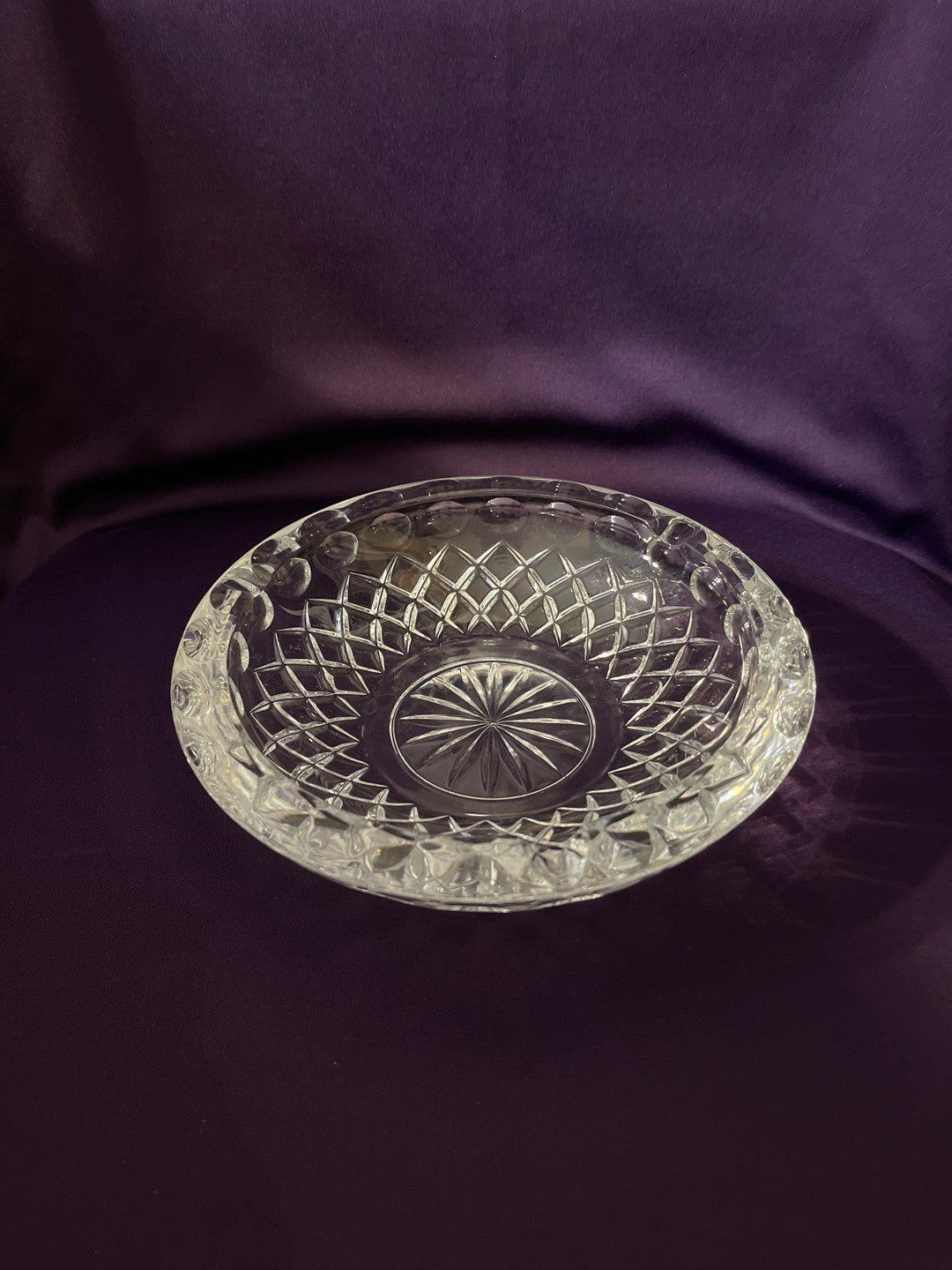 Vintage Princess House Crystal Ashtray: Highlights Pattern - Etsy