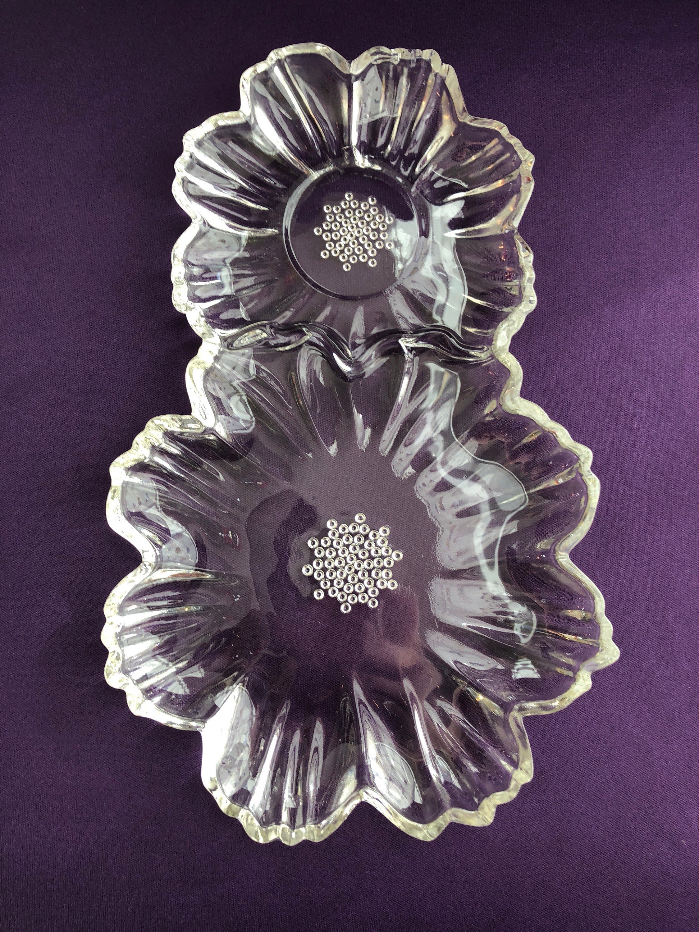 Vintage Glass Tray Repurpose as Bathroom Vanity Tray | Etsy