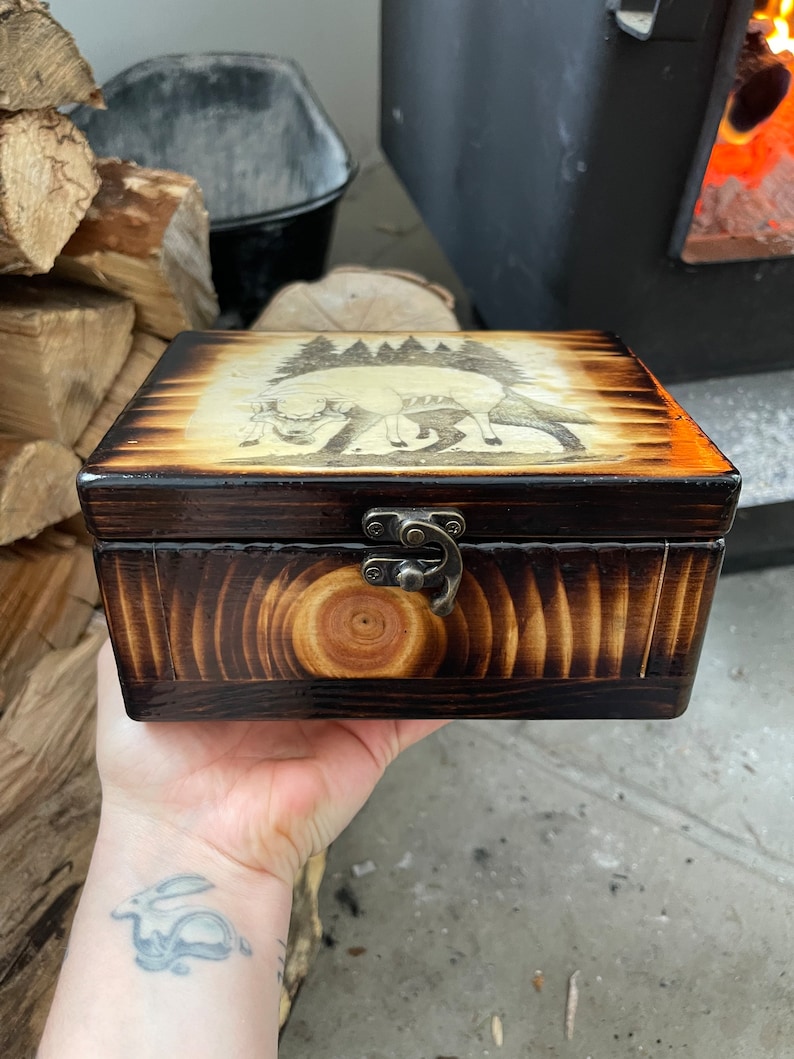 Wolf in Sheeps Clothing Handmade Wooden Box - Etsy