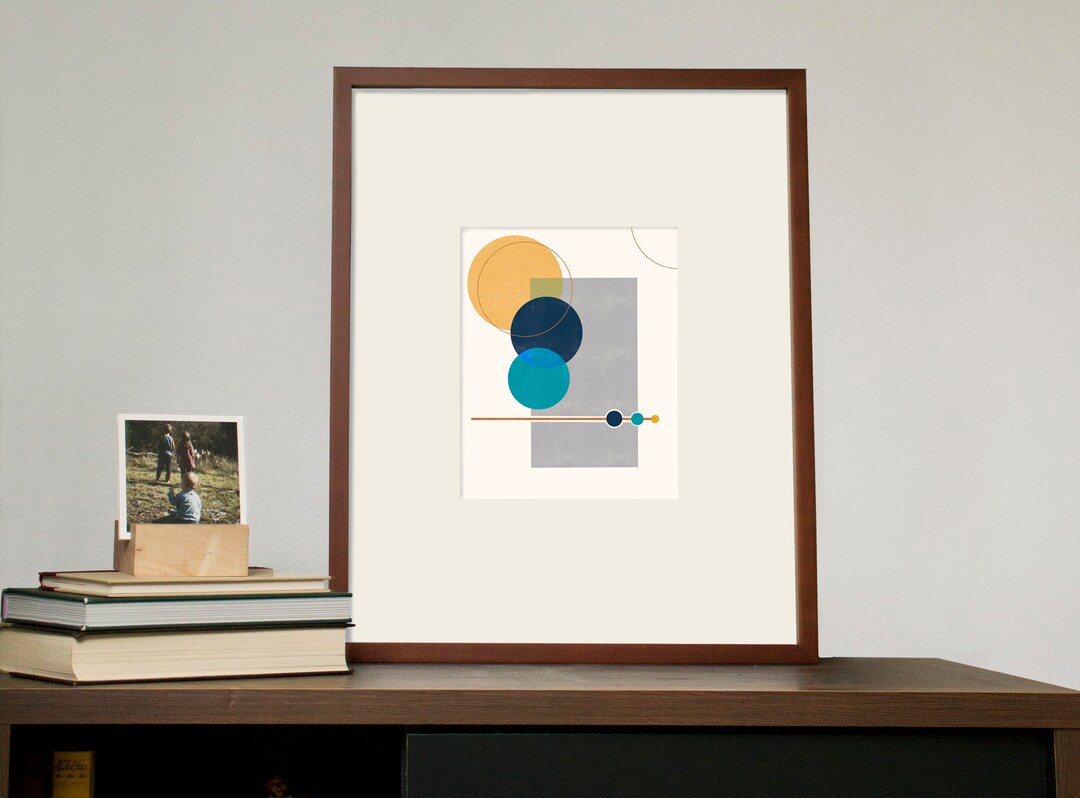 Mid-century Modern Geometric Poster 7 Digital Print - Etsy