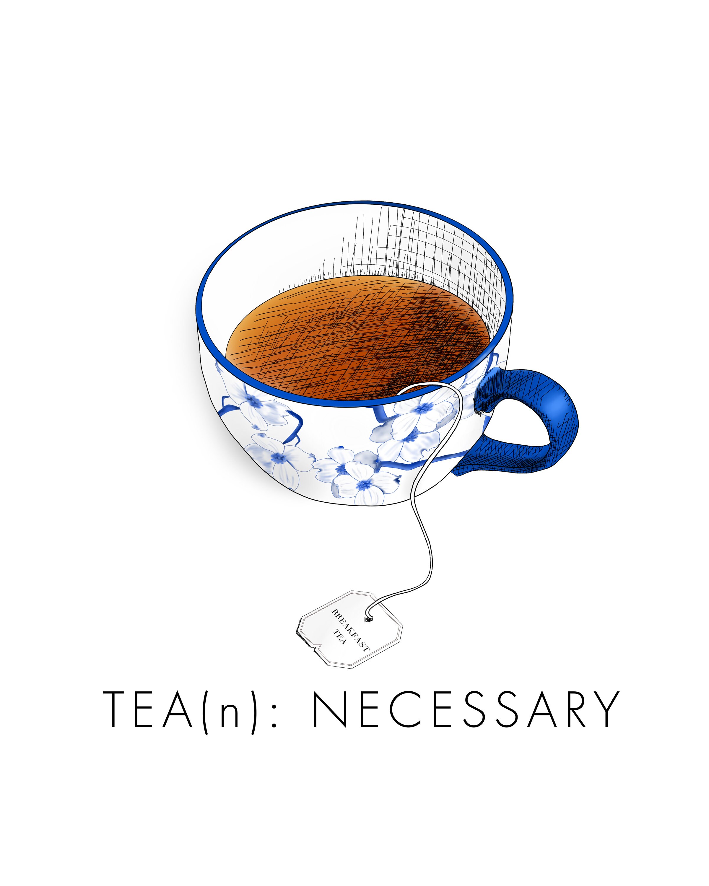 Tea(n): Necessary, Tea Time, Digital Download - Etsy