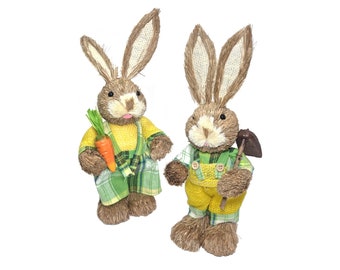 Wicker Easter Bunny | Etsy