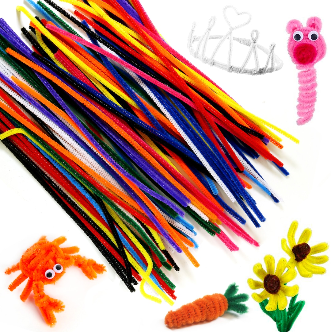100-x-pipe-cleaners-bright-arts-crafts-cat-kitten-toy-30cm-etsy